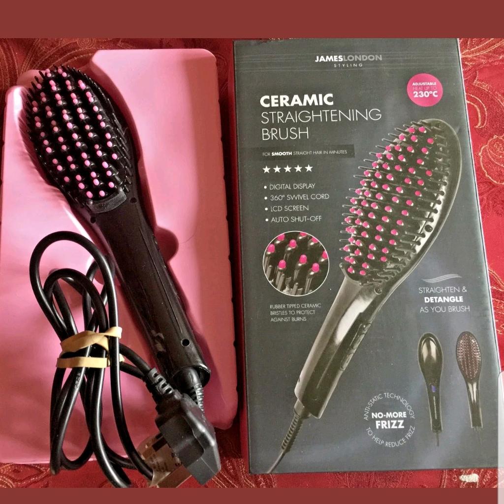 james london ceramic straightening hair brush in ST4-Trent für 8,00 ...