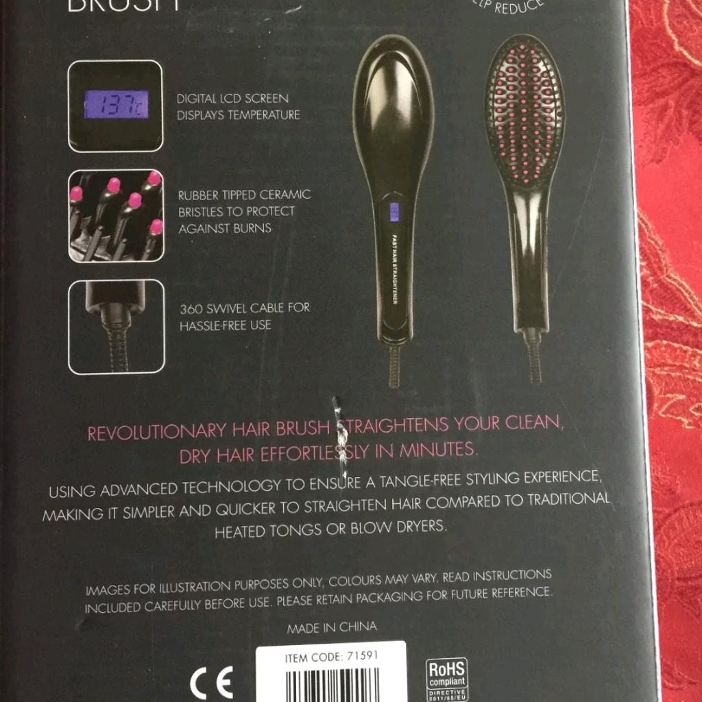 james london ceramic straightening hair brush in ST4-Trent für 8,00 ...