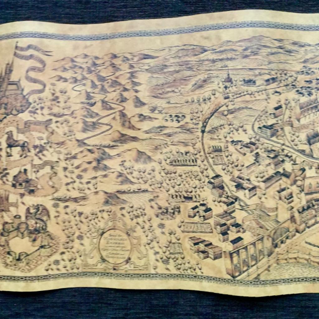 Harry Potter ‚Wizards World Map‘ Karte in 80689 Munich für 14,00 € zum ...