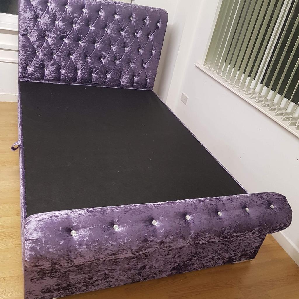 chesterfield storage crushed velvet bed frame in HD2 Kirklees für 239 ...