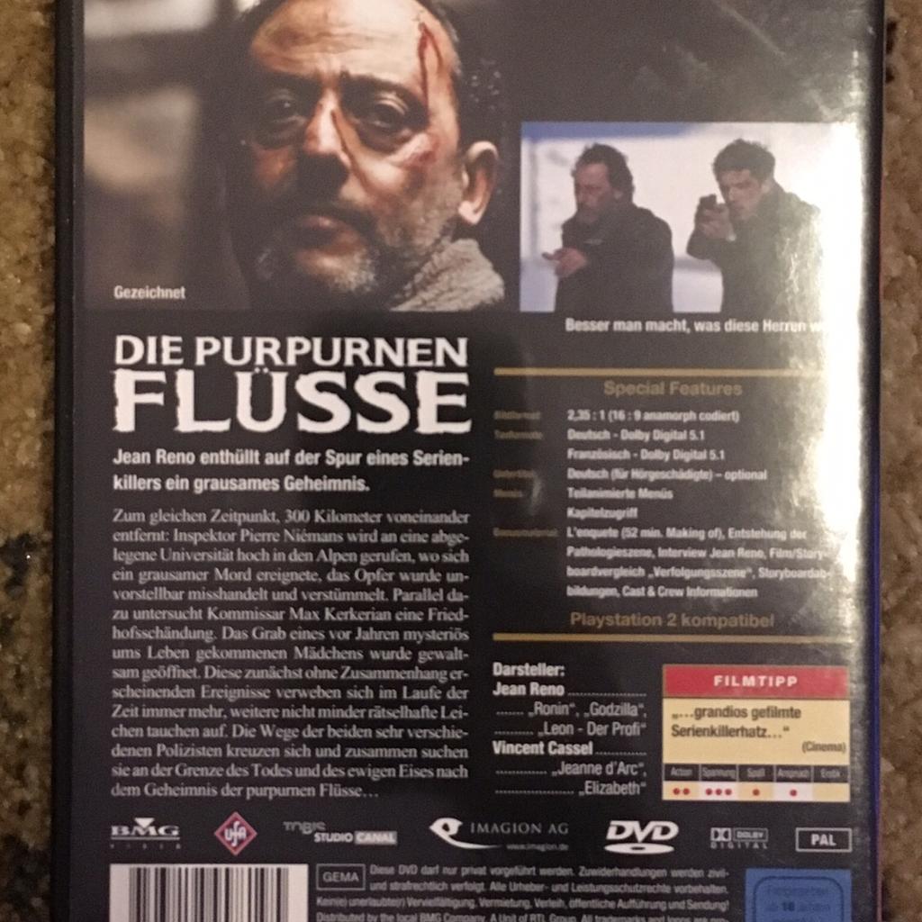 Die Purpurnen Flüsse mit Jean Reno (DVD) in 86462 Langweid am Lech für ...