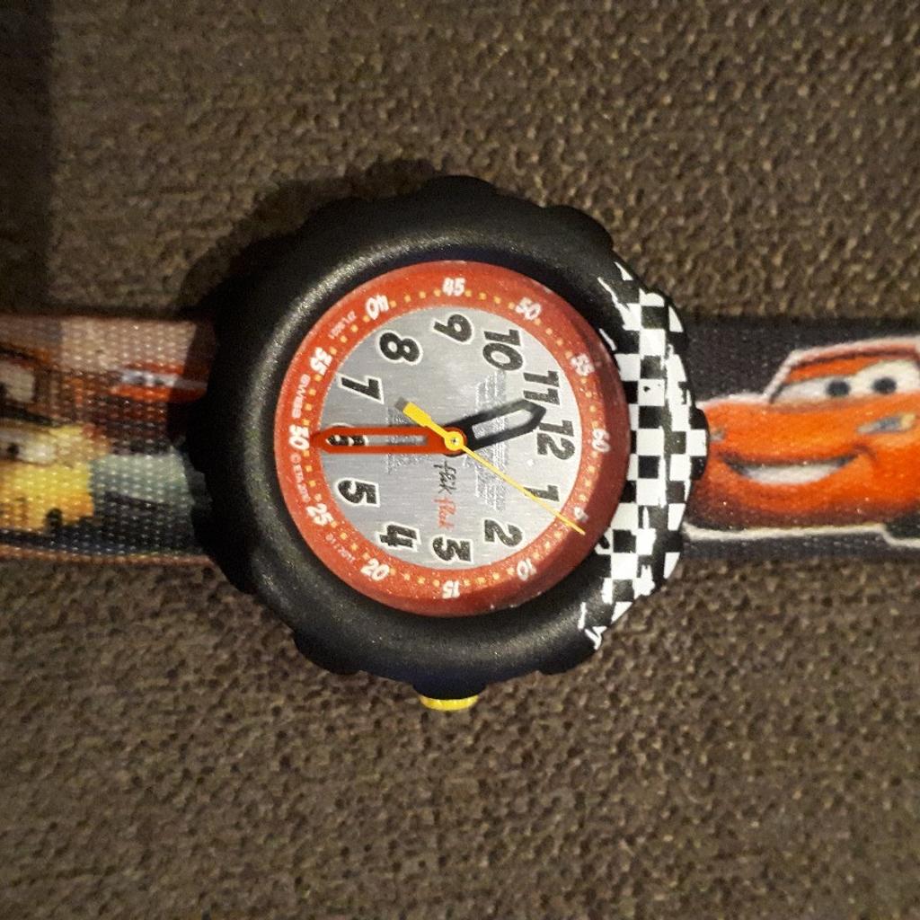 Swatch Uhr Flik Flak Kinder Lightning McQueen in 68259 Mannheim for €20 ...