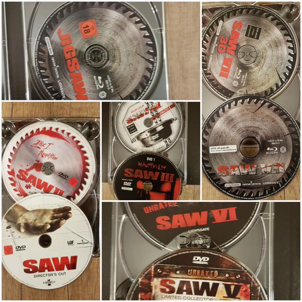 SAW 1-8 Collection Box Uncut Blu Ray DVD in 04916 Herzberg (Elster) für 25,00 € zum Verkauf ...