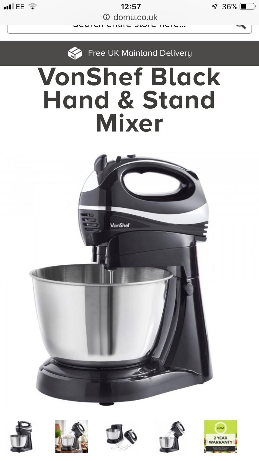 VonShef Black Hand & Stand Mixer in N20 London for £20.00 for sale | Shpock