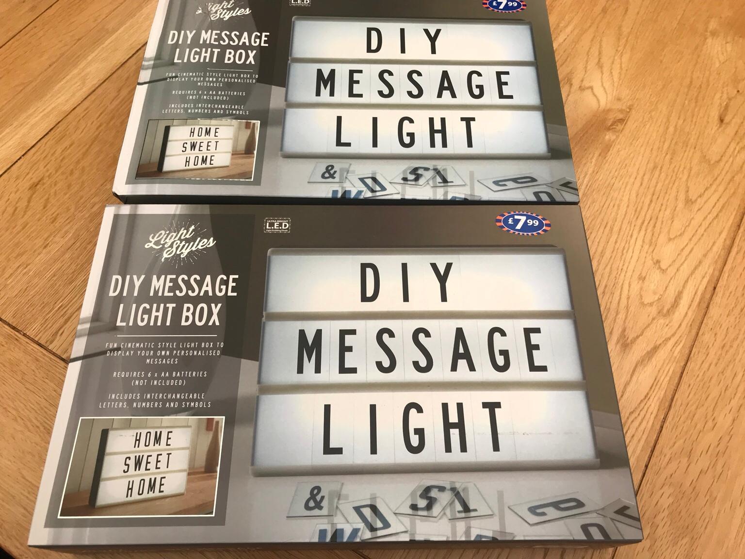 Message light boxes in CH7 Mold for £8.00 for sale | Shpock