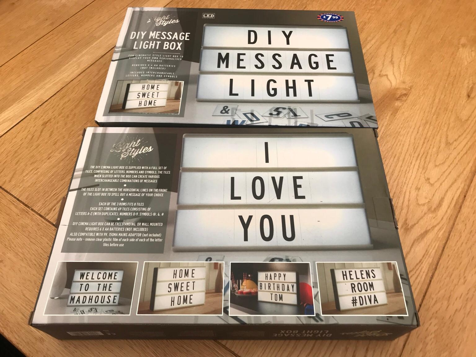 Message light boxes in CH7 Mold for £8.00 for sale | Shpock