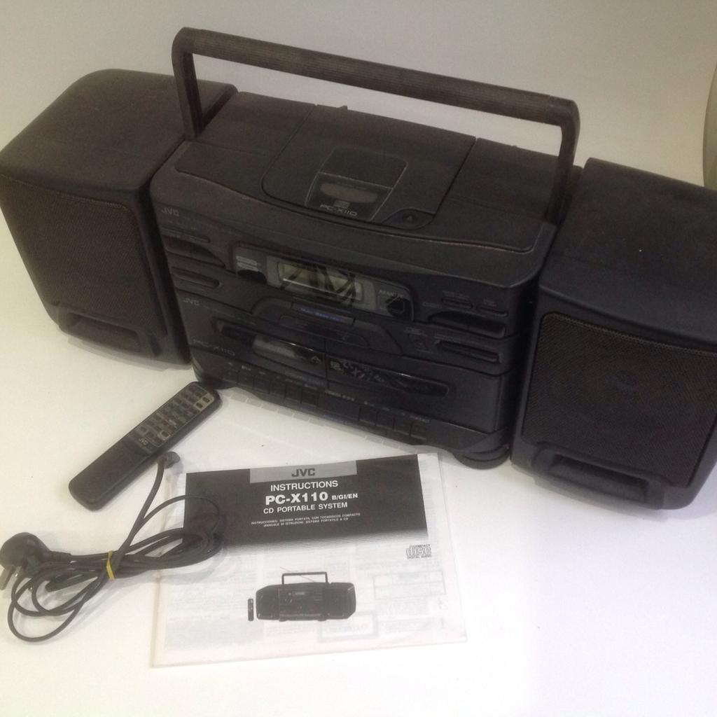 JVC PC-X110 portable cd player/tape/radio in CO7 Tendring für £ 20,00 ...