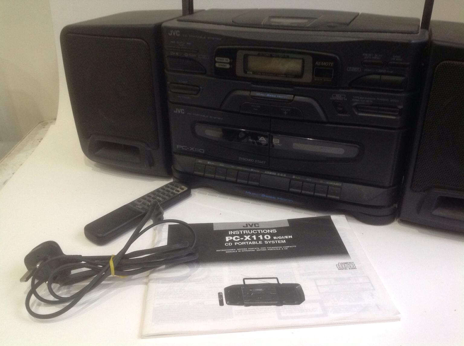 JVC PC-X110 portable cd player/tape/radio in CO7 Tendring für £ 20,00 ...