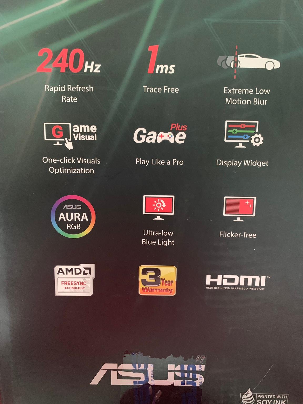 ASUS ROG STRIX XG258 24.5" 240hz FreeSync in 7344 Gemeinde Stoob for € ...