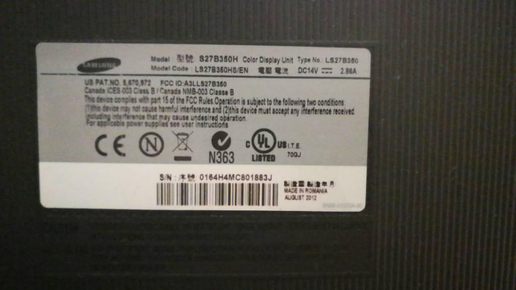 Samsung SyncMaster S27B350H LED in 87527 Sonthofen für 75,00 € zum ...
