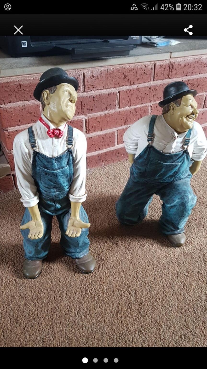 Laurel & Hardy statues by Peter Mook in B45 Bromsgrove for £50.00 for ...