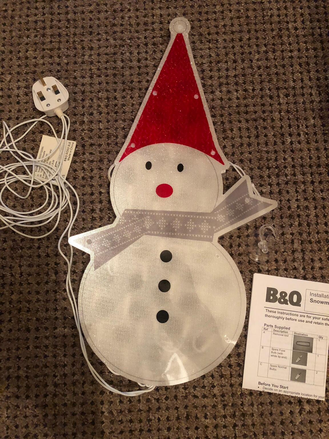 Christmas Snowman light up window display in Wigan for £5.00 for sale ...