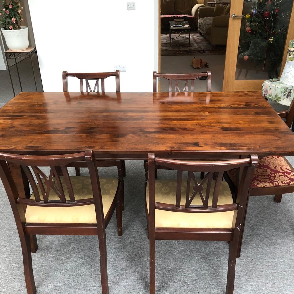 Solid rosewood dining table and chairs in Mendip for £90.00 for sale ...