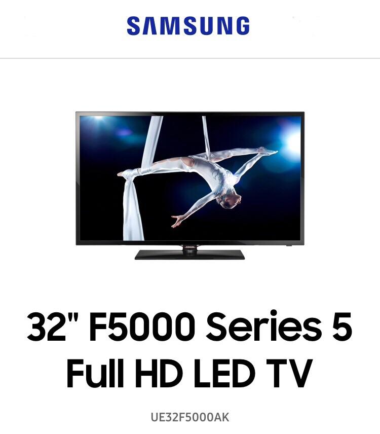 Samsung 32” F5000 Series 5 Full HD LED TV in SE17 London for £110.00 ...