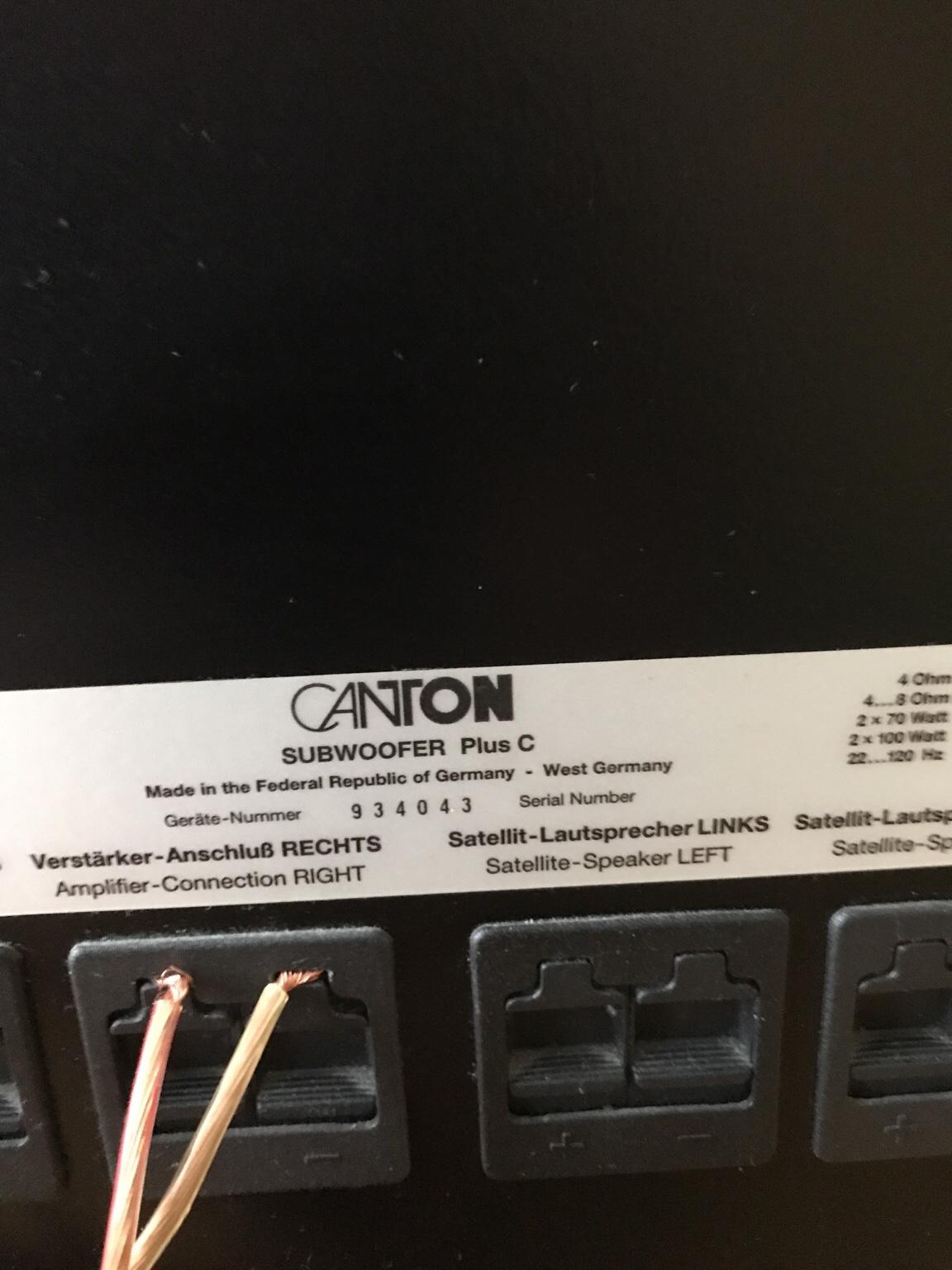 Subwoofer Canton Plus C svart in 11827 Stockholm for SEK 250.00 for ...