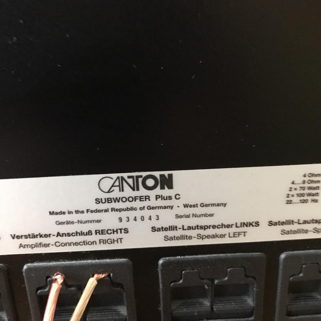 Subwoofer Canton Plus C svart in 11827 Stockholm for SEK 250.00 for ...