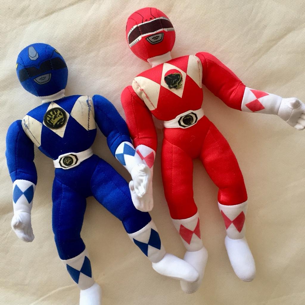 Red & blue power rangers large toy plush 10” in HA3 Harrow für 5,00 ...