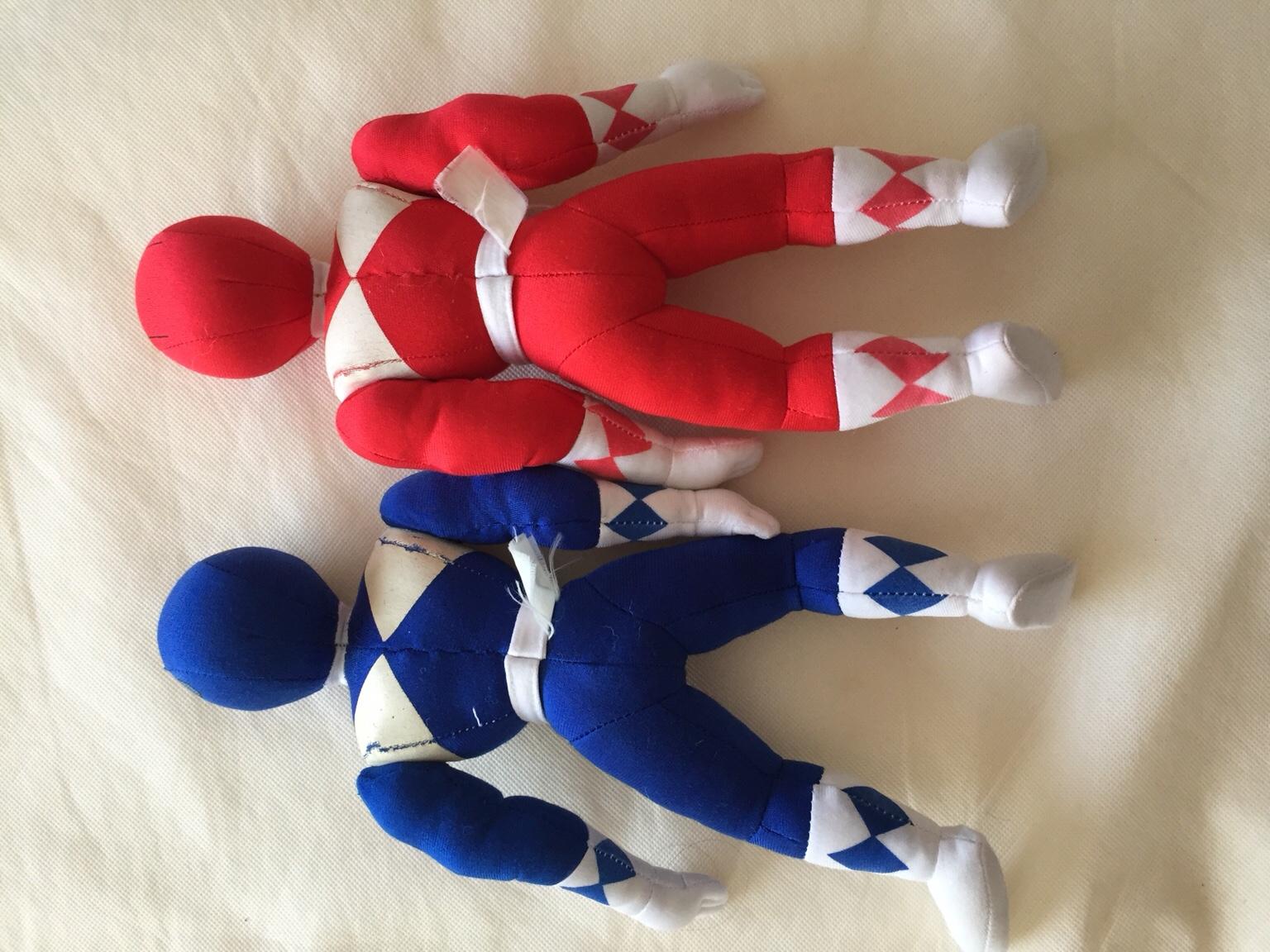 Red & blue power rangers large toy plush 10” in HA3 Harrow für 5,00 ...