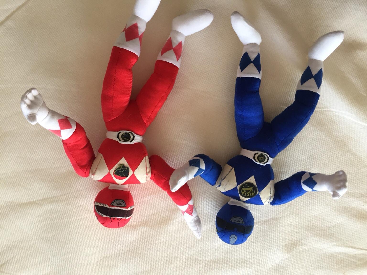 Red & blue power rangers large toy plush 10” in HA3 Harrow für 5,00 ...
