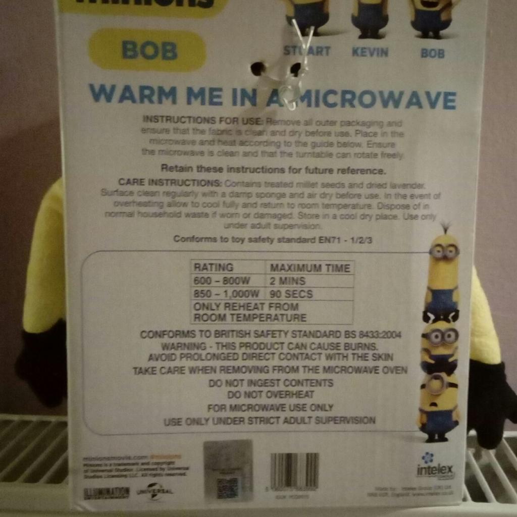 minion called Bob microwavable teddy in London Borough of Hillingdon ...
