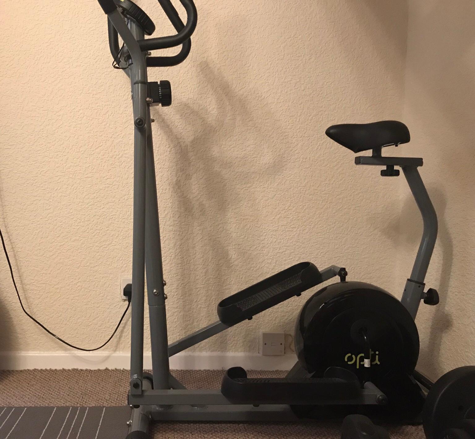 Opti Magnetic 2 in 1 Cross Trainer Bike in SK4 Stockport for £25.00 for ...