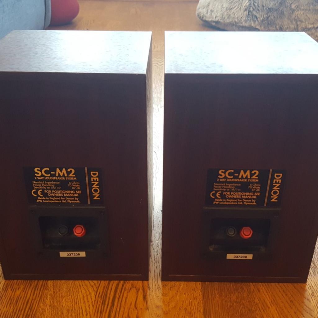 Denon SC-M2 70 watt 2 way speaker-cherry wood in TW17 Spelthorne für £ ...