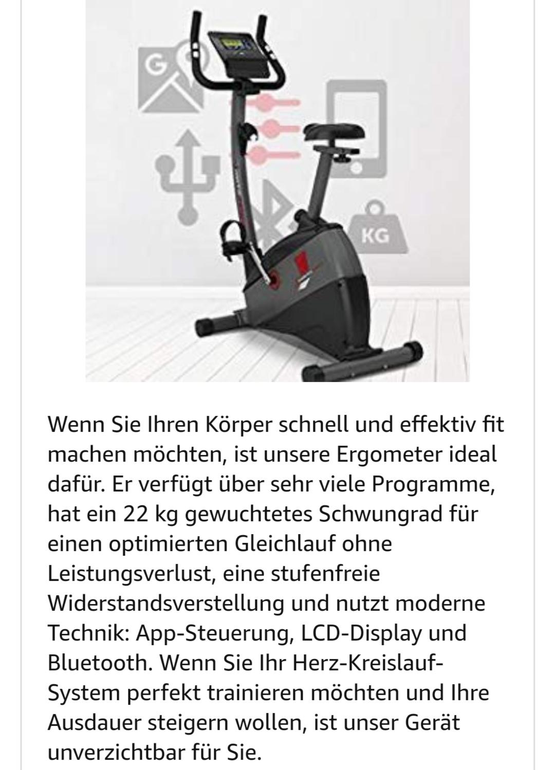 Hometrainer Sportstech Ergometer ESX500 in 4951 for €250.00 for sale ...