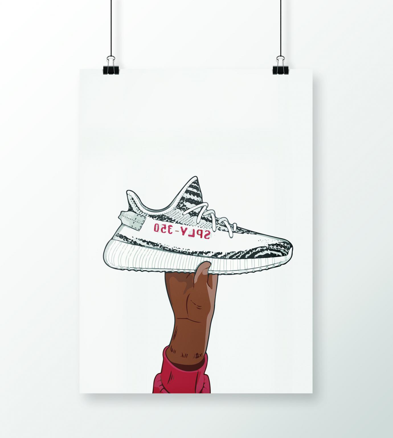 Yeezy 350 Poster in A3 in 8010 Graz for €20.00 for sale | Shpock