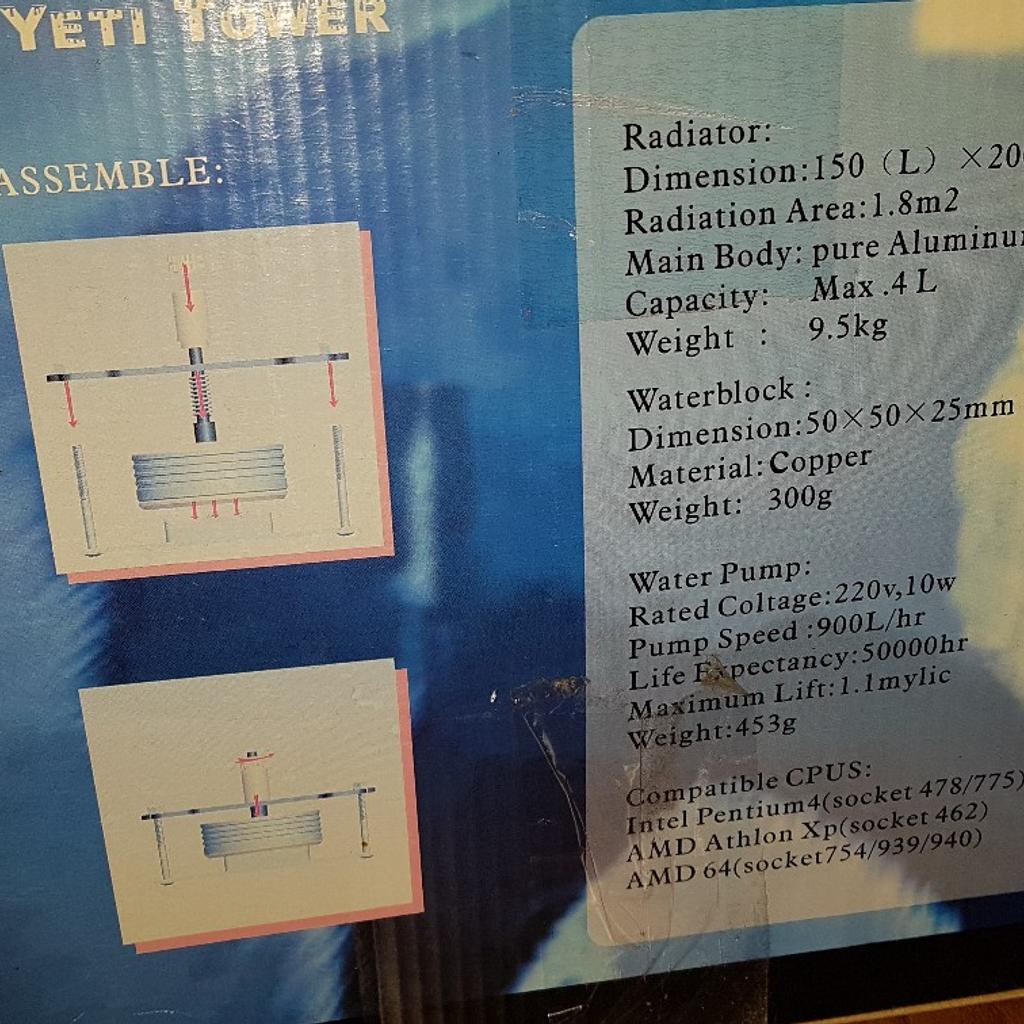 Pc Wasserkühlung Passiv Yeti Tower in 27232 Sulingen für 45,00 € zum ...