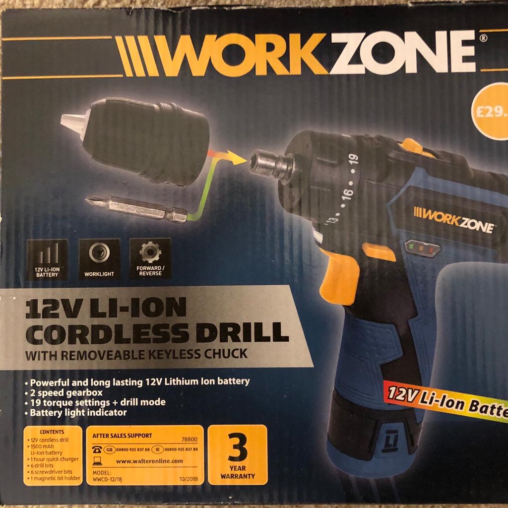Workzone 12v cordless drill Brand New unused in CV3 Coventry für £ 20 ...