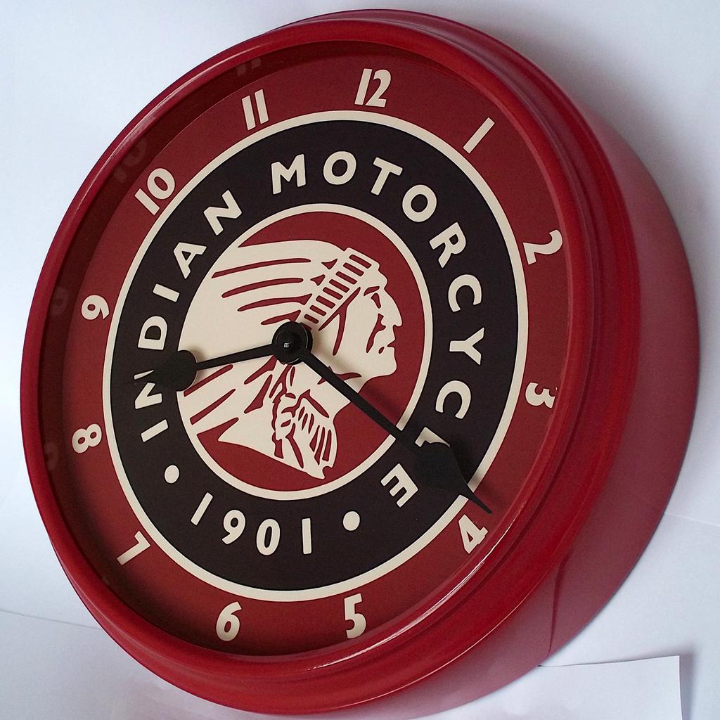 INDIAN MOTORCYCLES THEMED METAL WALL CLOCK. in CV9 Warwickshire for £17 ...