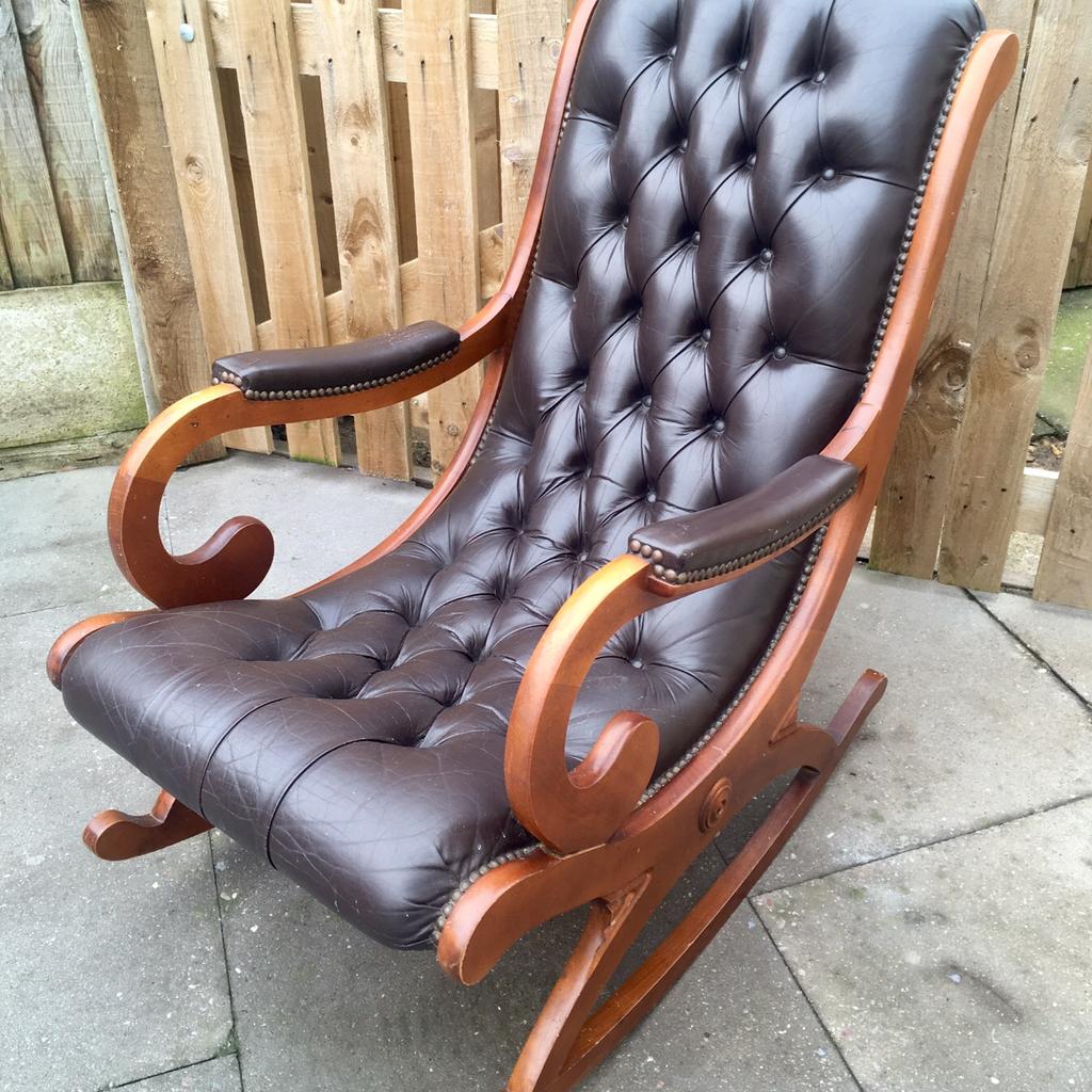 Leather rocking chair in CW3-Lyme für £ 95,00 zum Verkauf | Shpock AT