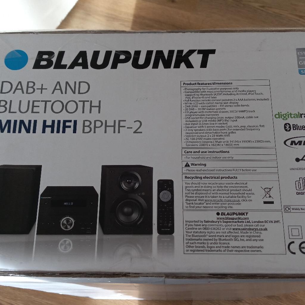 BLAUPUNKT DAB+&BLUETOOTH MINI HIFI BPHF-2 in N15 London für £ 1,00 zum ...
