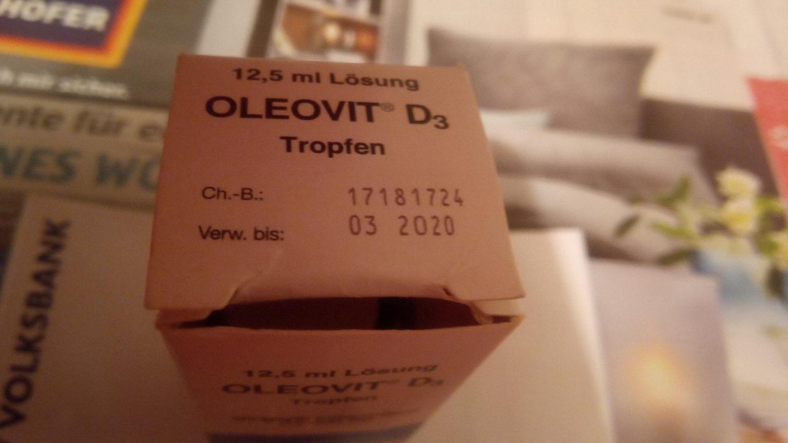 Oleovit D3 Tropfen 12,5ml in 3293 Lunz am See für 4,50 € zum Verkauf | Shpock DE