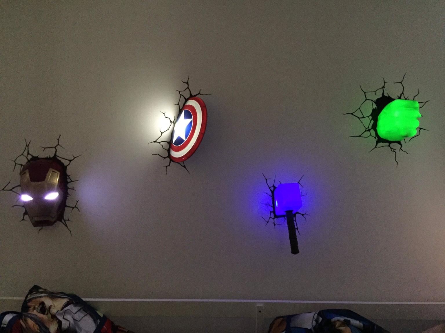 Marvel avengers wall lights x4 in B64 Dudley für 60,00 £ zum Verkauf ...