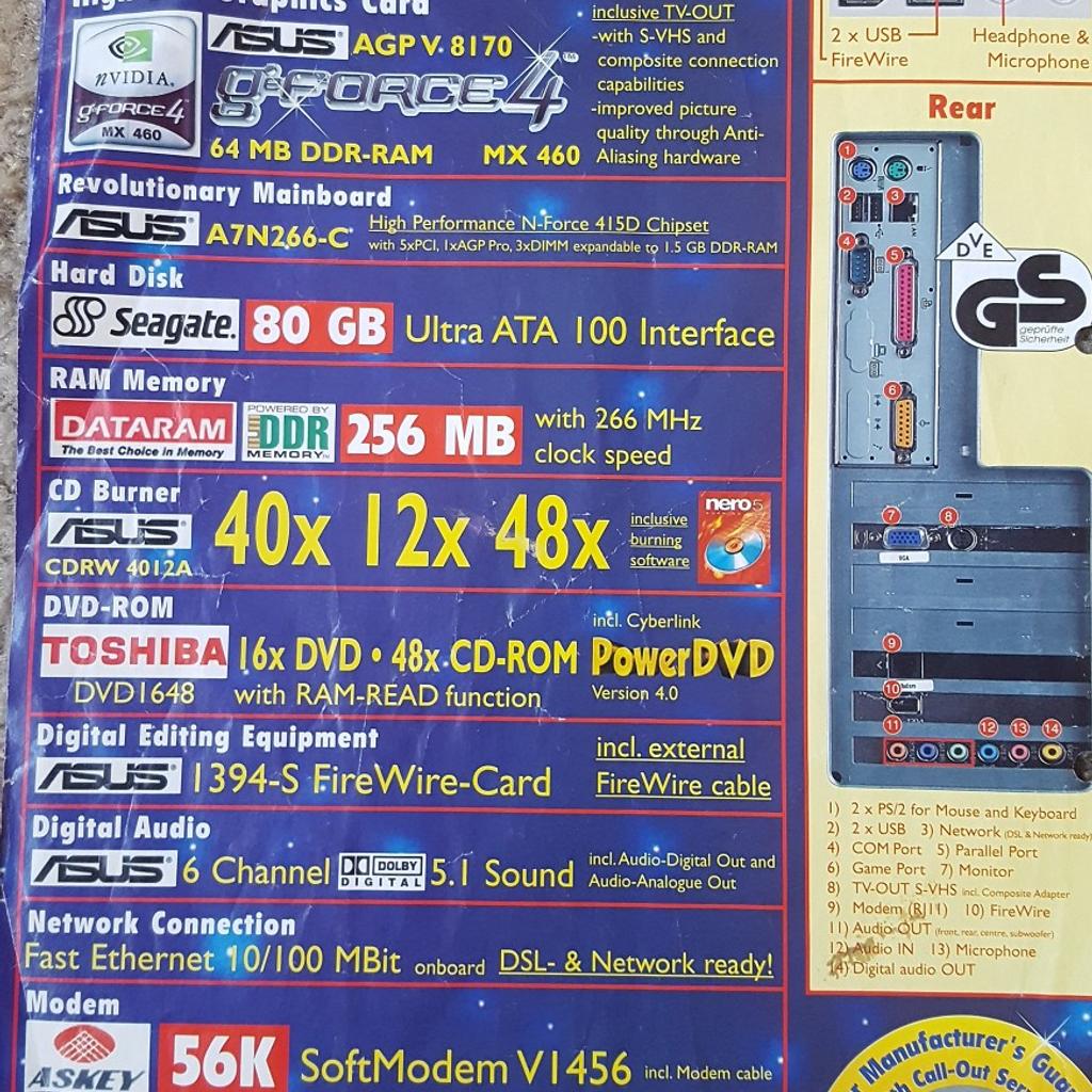 PC COMPUTER TOWER TARGA VISIONARY in NN3 Northampton für 50,00 £ zum ...