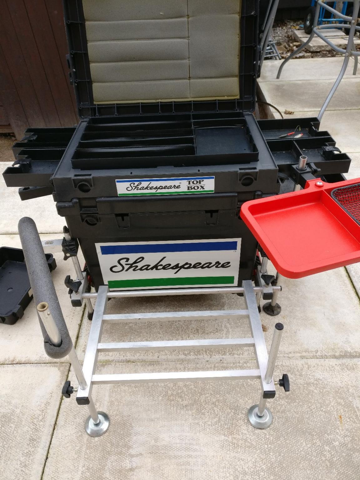 Shakespeare seatbox with octoplus frame legs in WA7 Brook for £60.00 ...