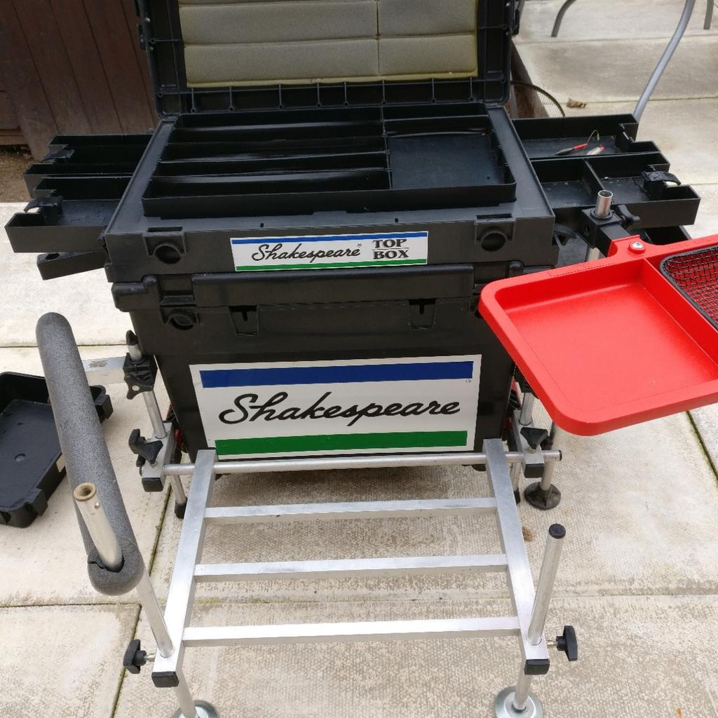 Shakespeare seatbox with octoplus frame legs in WA7 Brook for £60.00 ...