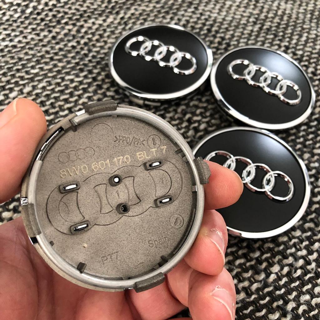 Original Audi Nabendeckel Schwarz Matt Chrom in 56276 Großmaischeid für ...