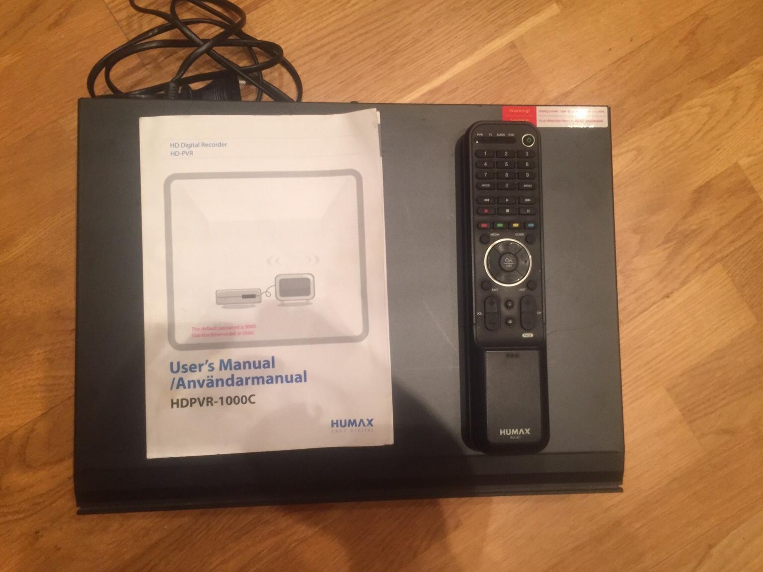 Humax HDPVR-1000C in 17066 Solna kommun for SEK 150.00 for sale | Shpock