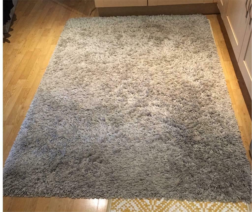 IKEA PERSBY LARGE DEEP PILE GREY SHAGGY RUG in N16 Hackney for £20.00 ...