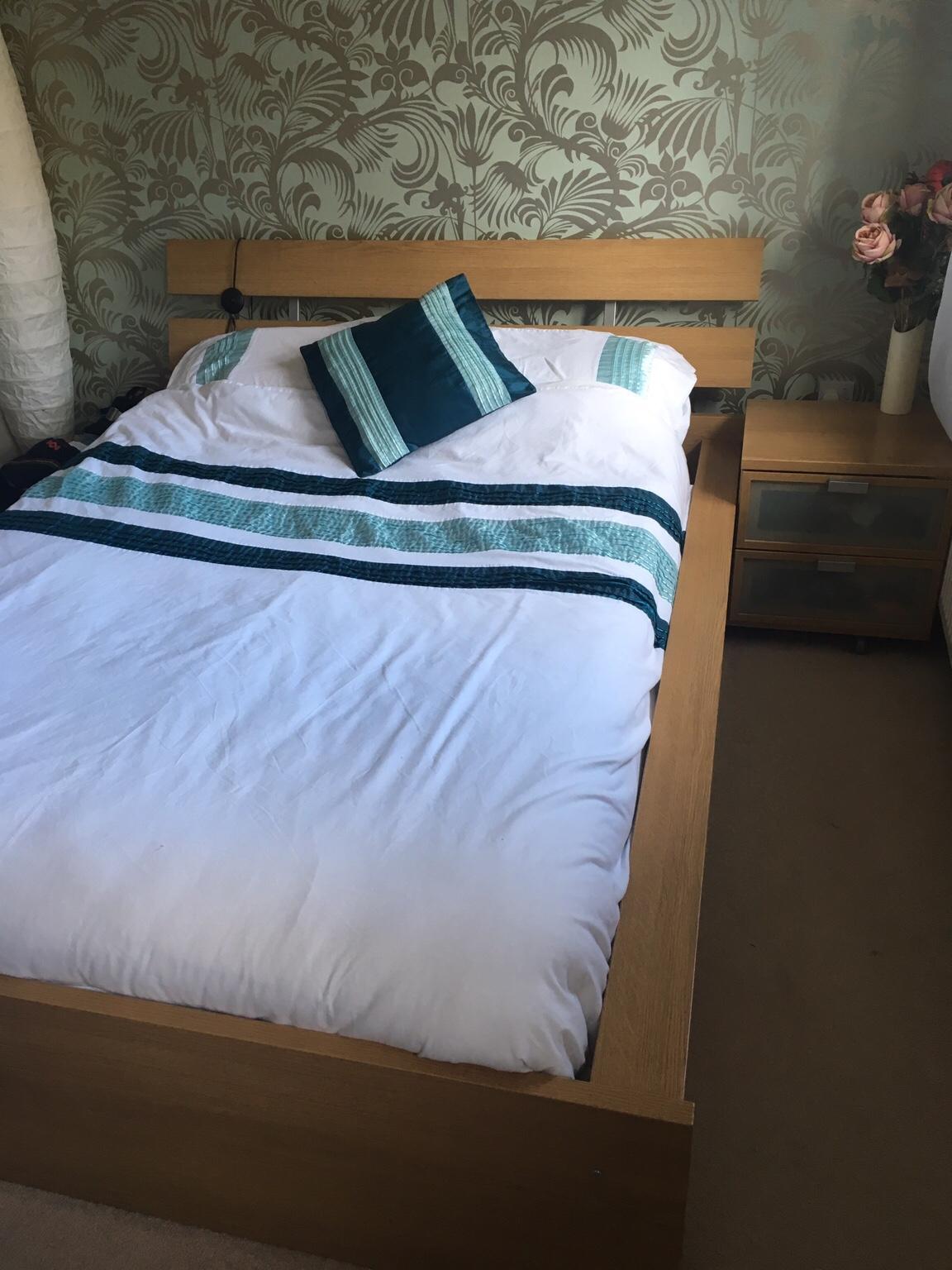 Ikea HOPEN Oak Vaneer bed frame in ST16 Stafford für 25,00 £ zum ...
