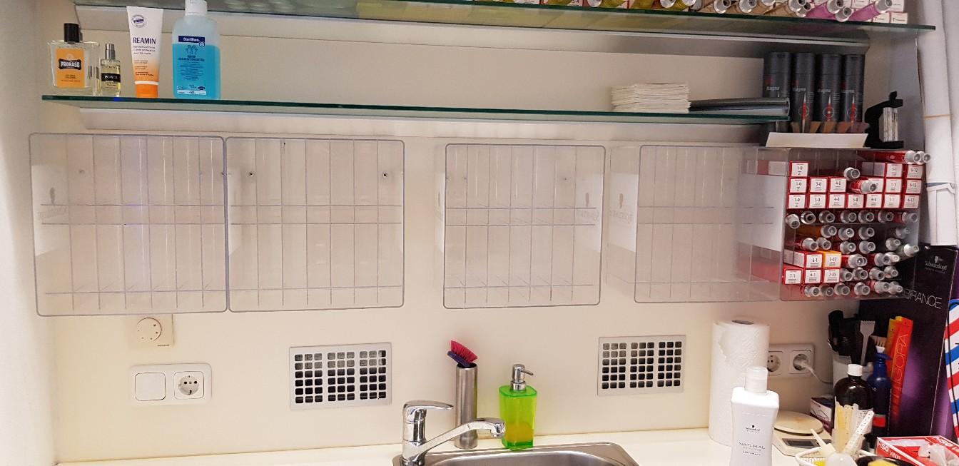 Sortiersystem/Regale für Haarfarben in 4550 Kremsmünster für 25,00 ...