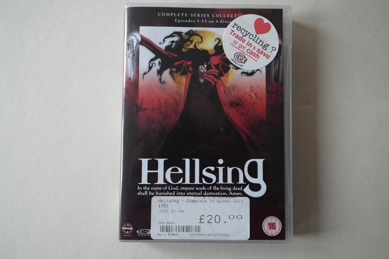 Manga DVDs: The HELLSING series in NW1 Camden for £5.00 for sale | Shpock