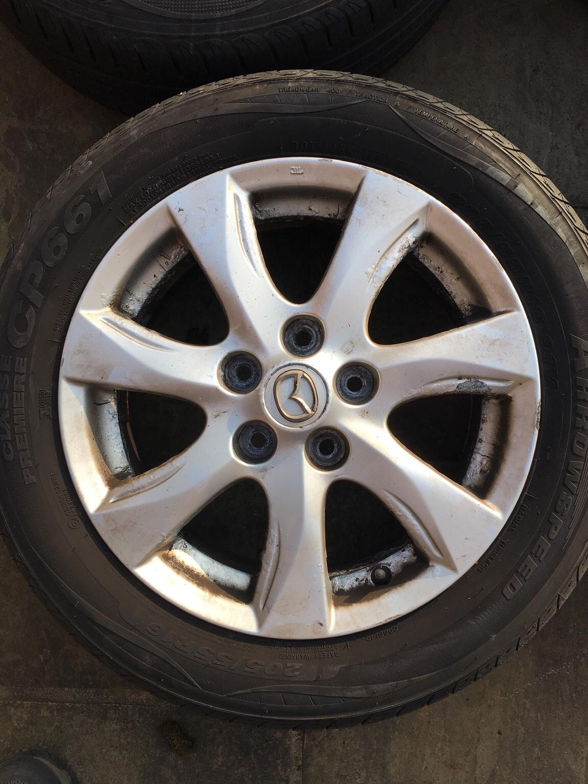 Mazda 3. 16 inch alloy wheels and tyres in WS14 Lichfield for £10.00 ...
