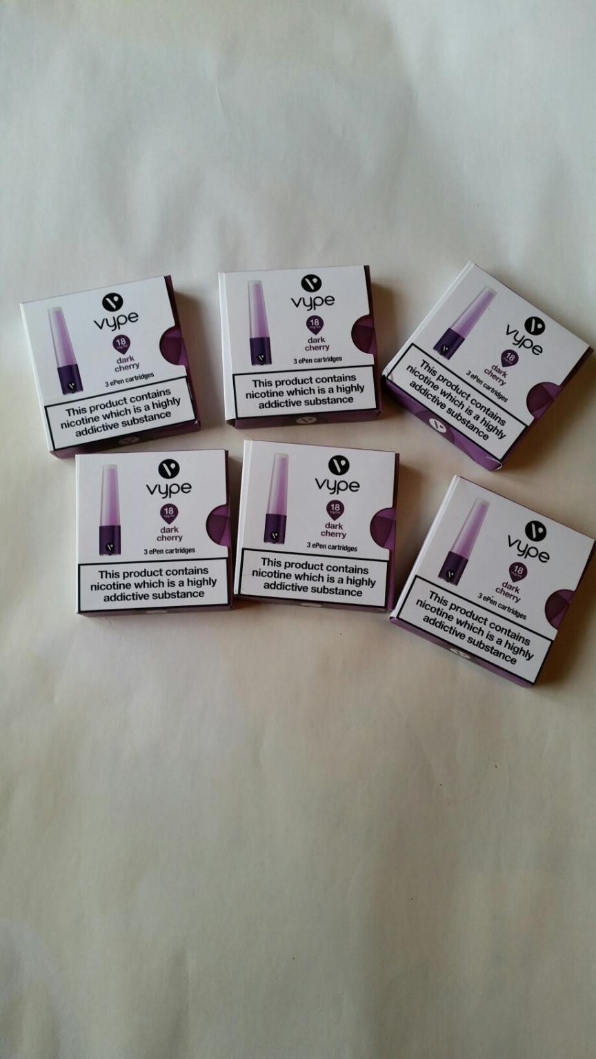 18 Vype Dark Cherry ePen caps in Runnymede für £ 8,00 zum Verkauf ...