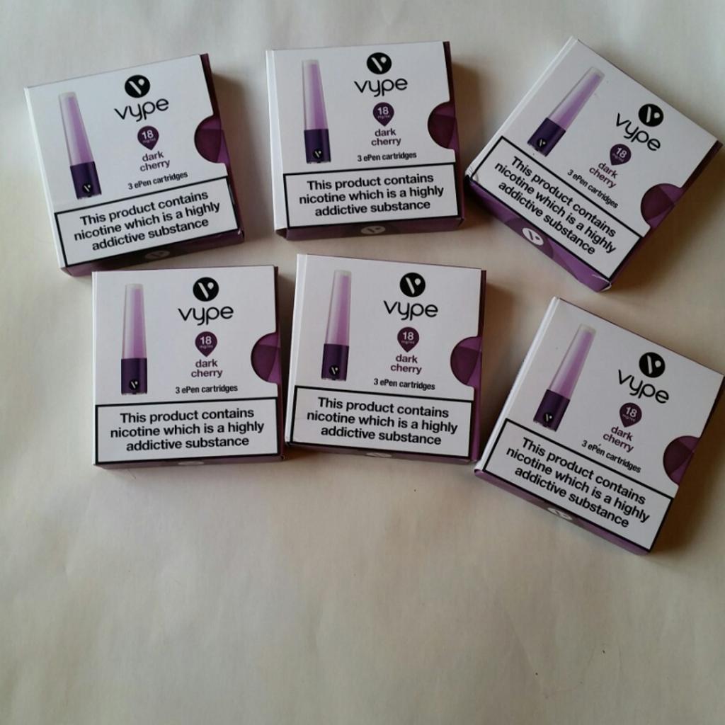 18 Vype Dark Cherry ePen caps in Runnymede für £ 8,00 zum Verkauf ...