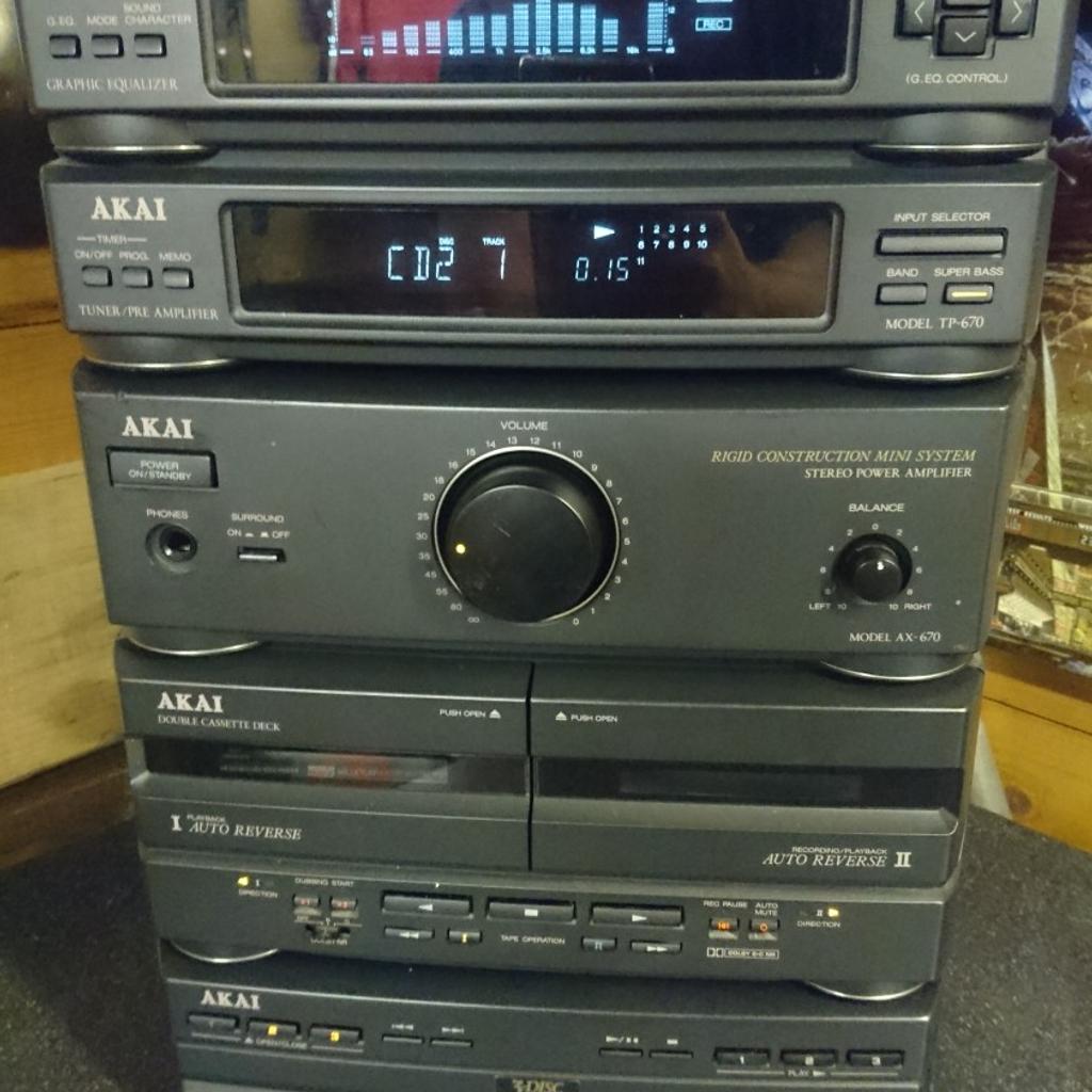 AKAI TP-670 Hi Fi 3 disc cd player in Barrows Green for £20.00 for sale ...