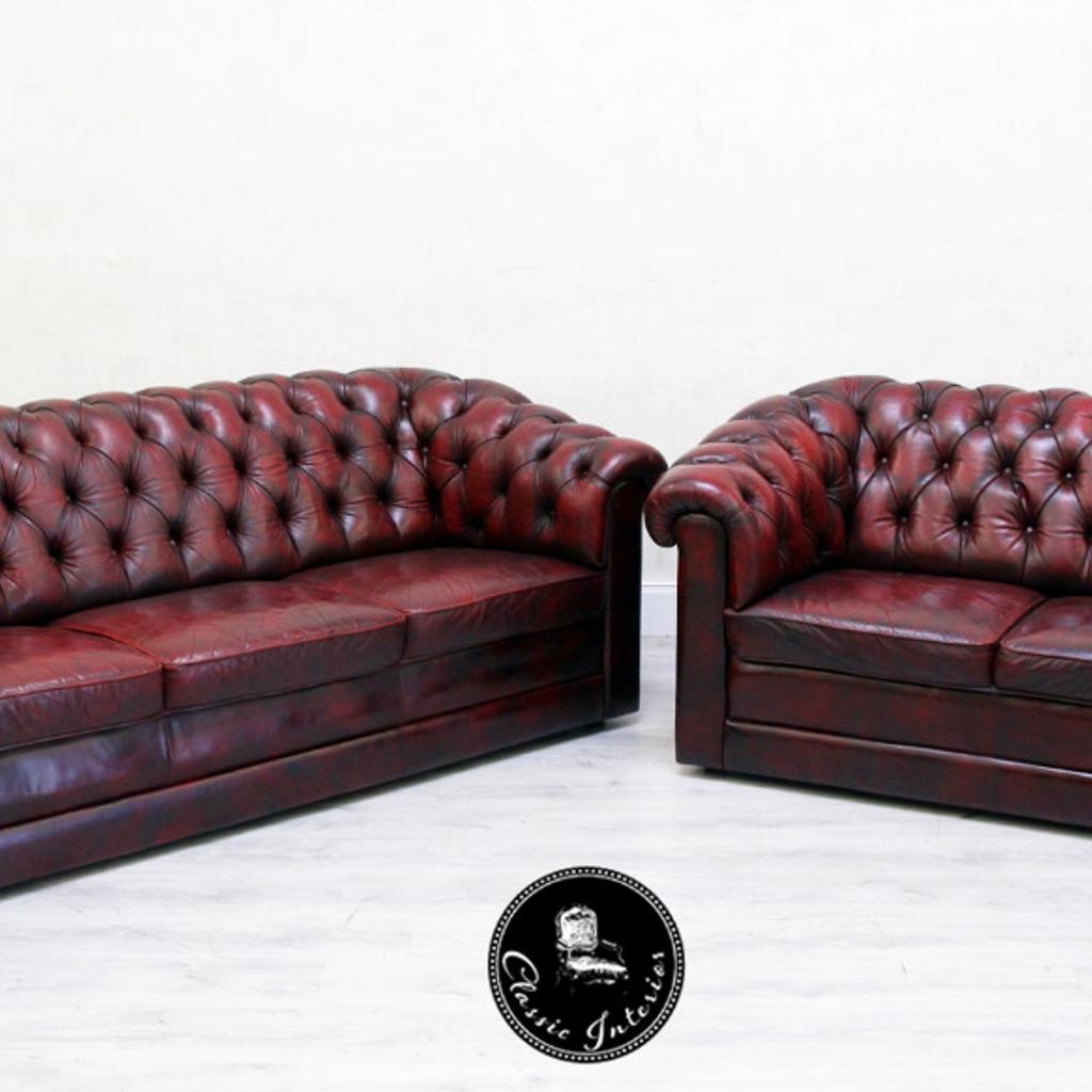 3er 2er Chesterfield Sofa Leder Antik Couch in 32791 Lage für € 1.299 ...