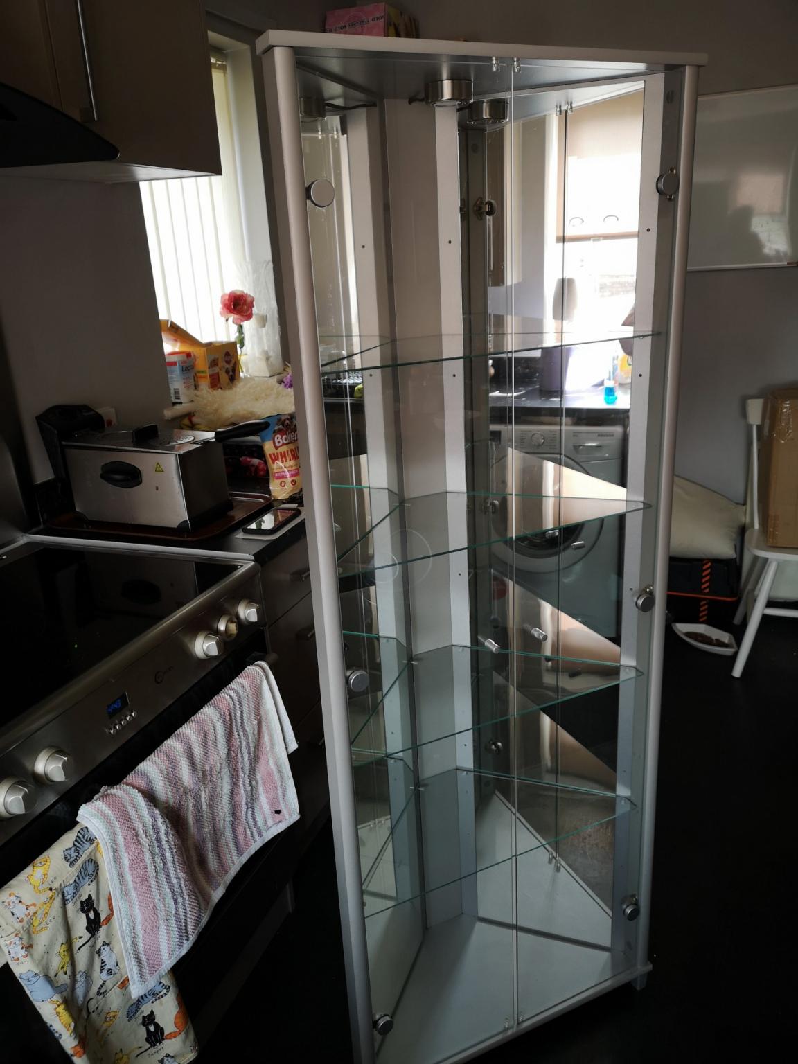 Tall Glass Display Corner Unit With Light in CH42 Wirral for £40.00 for ...